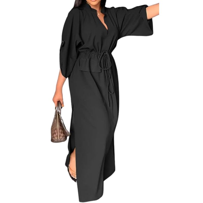 NtoshiMart Drawstring Maxi Dress – NtoshiMart Account Store